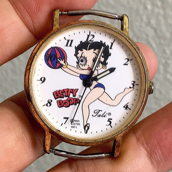 Betty Boop | Accessories | Super Rare Design 989 Betty Boob Vtg Watch ...